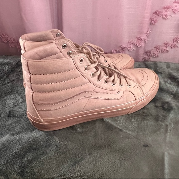 Vans | Shoes | High Top Light Pink Vans With Glitter Sole | Poshmark
